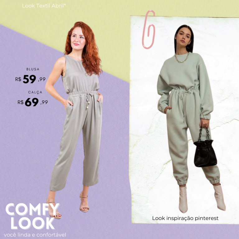 O comfy look chegou para ficar/ Veja os looks mais confortáveis Textil ...